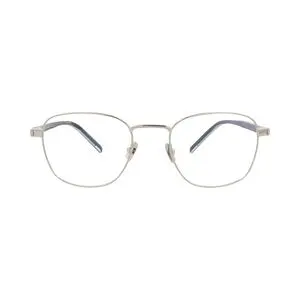 Saint Laurent Square-frame Metal Optical Frames /crystal/transparent - Silver