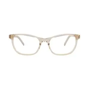 Saint Laurent Cat-eye Frame Recycled Acetate Optical Frames 'nude/transparent - Cream