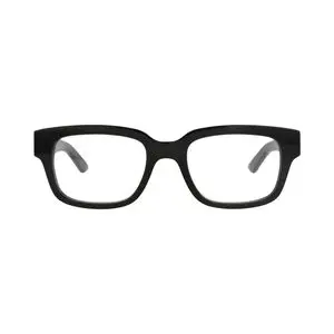 Alexander McQueen Square-frame Recycled Acetate Optical Frames /transparent - Black