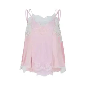 Balenciaga Patched Lace Slip Top 'baby - Pink
