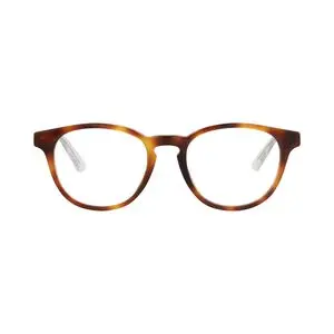 Gucci Round-frame Acetate Optical Frames 'havana/transparent - Brown