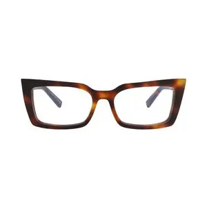 Saint Laurent Cat Eye-frame Acetate Optical Frames 'havana/transparent - Brown