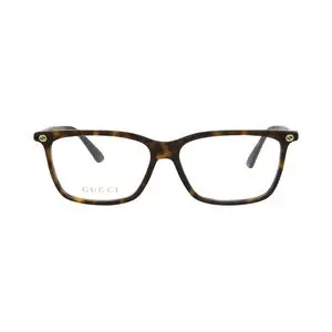 Gucci Square-frame Acetate Optical Frames 'havana/transparent - Brown