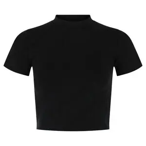 Balenciaga Mock-neck Cropped Top