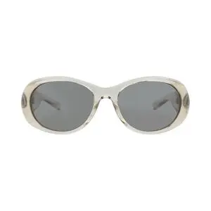 Saint Laurent Round-frame Bio Injection Sunglasses 'beige/silver - Tan