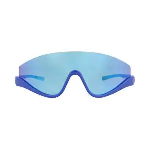 Gucci Shield-frame Injection Sunglasses - Blue