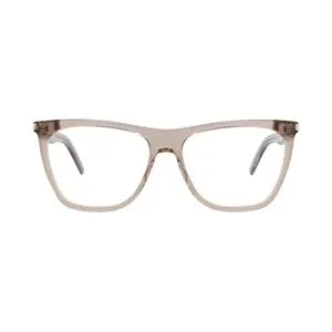 Saint Laurent Square-frame Acetate Optical Frames /transparent - Brown
