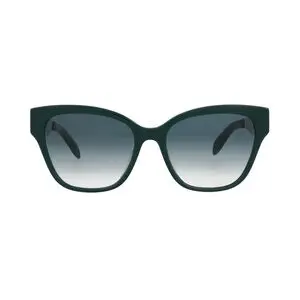 Alexander McQueen Cat Eye-frame Acetate Sunglasses /silver/grey - Green