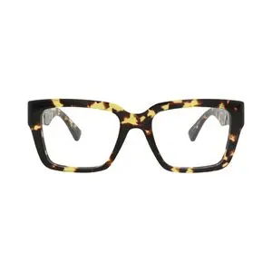 Bottega Veneta Square-frame Recycled Acetate Optical Frames 'havana/transparent - Brown
