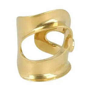 FERRAGAMO Small Sculptural Cutout Cuff - Gold