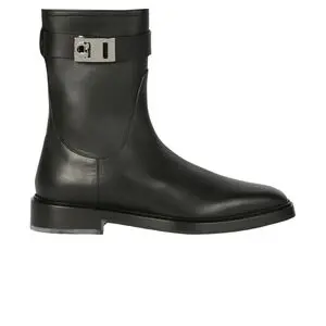 FERRAGAMO Wmns Hug Buckle Ankle Boot - Black