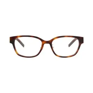 Saint Laurent Square-frame Recycled Acetate Optical Frames 'havana/transparent - Brown
