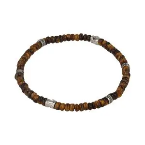 FERRAGAMO Small Tiger Eye Beadstone Bracelet - Multicolor