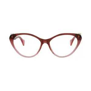 Gucci Cat Eye-frame Acetate Optical Frames 'burgundy/transparent - Red