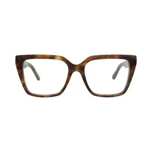 Balenciaga Square-frame Acetate Optical Frames 'havana/transparent - Brown
