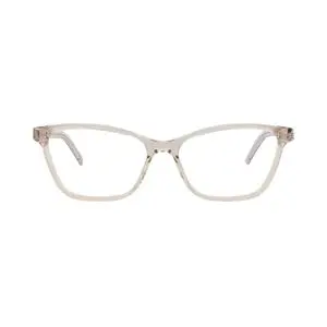 Saint Laurent Cat Eye-frame Recycled Acetate Optical Frames 'nude/transparent - Cream