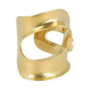 FERRAGAMO Small Sculptural Cutout Cuff - Gold