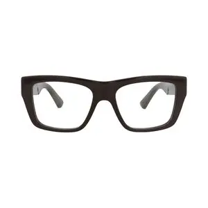 Bottega Veneta Square-frame Acetate Optical Frames /transparent - Brown