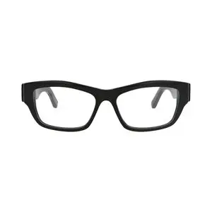 Balenciaga Square-frame Recycled Acetate Optical Frames /transparent - Black