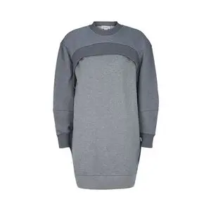 Alexander McQueen Embroidered Logo Sweatshirt Dress Melange/multicolor