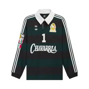 Adidas X Willy Chavarria Rugby Shirt /aurora Ivy - Black