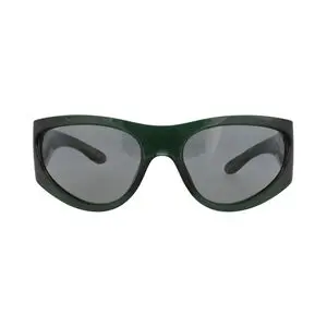 Gucci Shield-frame Injection Sunglasses /grey - Green