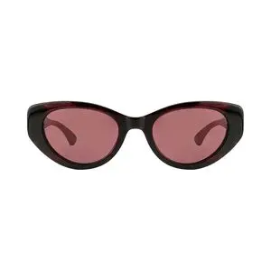 Gucci Cat Eye-frame Recycled Acetate Sunglasses 'havana/green/red - Brown