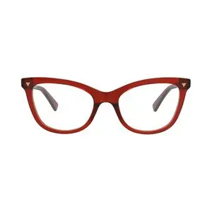 Bottega Veneta Cat Eye-frame Recycled Acetate Optical Frames 'burgundy/transparent - Red