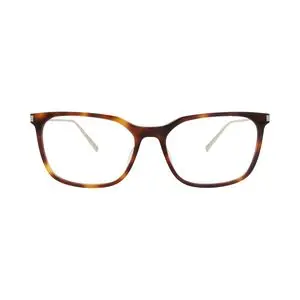 Saint Laurent Square-frame Recycled Acetate Optical Frames 'havana/gold/transparent - Brown