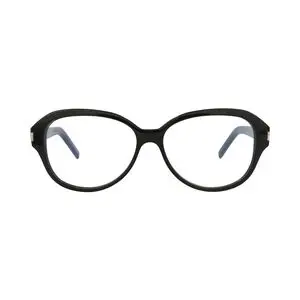 Saint Laurent Round-frame Acetate Optical Frames /transparent - Black