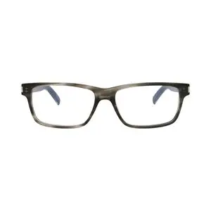 Saint Laurent Square-frame Recycled Acetate Optical Frames 'havana/crystal/transparent - Brown