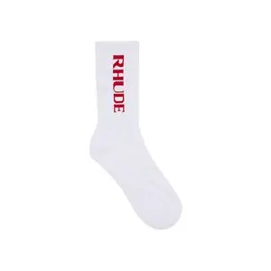 Rhude Filtaro Logo Sock /red - White