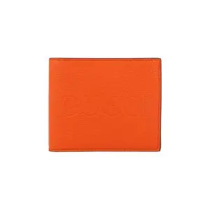 Gucci Pebbled Logo Wallet - Orange