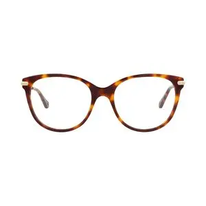 Chloé Cat Eye-frame Bio Acetate Optical Frames 'havana/gold/transparent - Brown