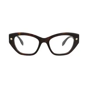 Alexander McQueen Cat Eye-frame Recycled Acetate Optical Frames 'havana/transparent - Brown