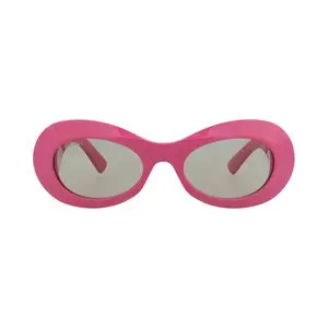 Gucci Round-frame Recycled Acetate Sunglasses 'fuchsia/grey - Pink