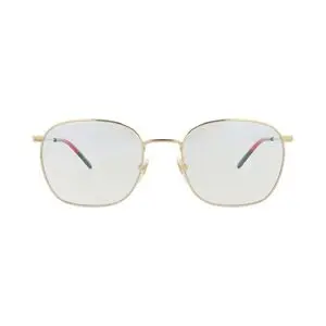 Gucci Square-frame Metal Sunglasses /transparent - Gold
