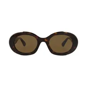 Alexander McQueen Round-frame Recycled Acetate Sunglasses 'havana - Brown