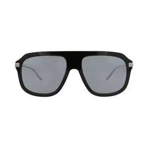Gucci Aviator-frame Recycled Acetate Sunglasses /ruthenium/silver - Black