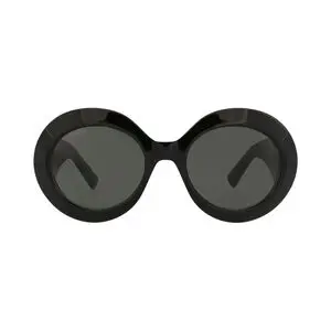 Gucci Round-frame Recycled Acetate Sunglasses /grey - Black