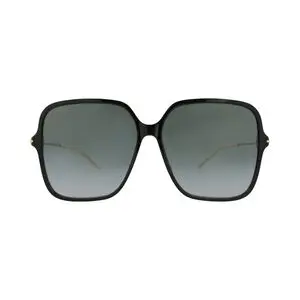 Gucci Square-frame Recycled Acetate Sunglasses /gold/grey - Black