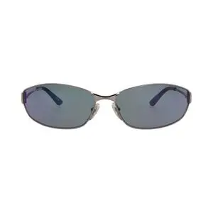 Balenciaga Square-frame Metal Sunglasses 'ruthenium/violet - Silver
