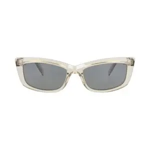 Saint Laurent Cat Eye-frame Recycled Acetate Sunglasses 'beige/silver - Tan