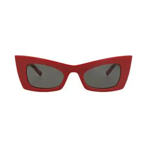 Saint Laurent Cat Eye-frame Bio Injection Sunglasses /grey - Red