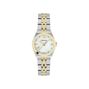 FERRAGAMO Vega New Diamond Watch 'two Tone - Multicolor