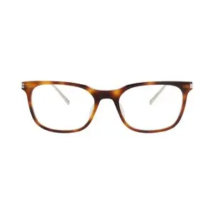 Saint Laurent Square-frame Recycled Acetate Optical Frames 'havana/gold/transparent - Brown
