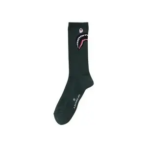 A BATHING APE Shark Socks - Green