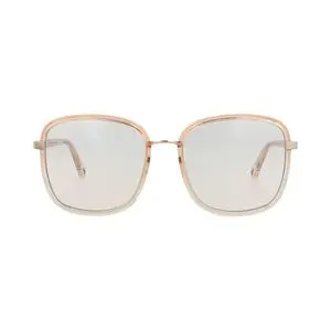 Chloé Square-frame Injection Sunglasses /transparent - Orange