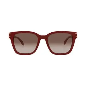 Alexander McQueen Cat Eye-frame Recycled Acetate Sunglasses 'burgundy/brown - Red