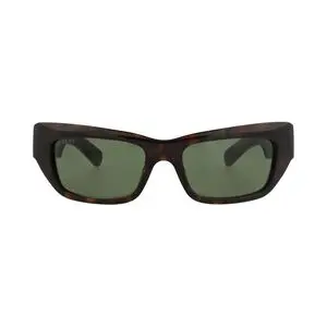 Gucci Cat Eye-frame Recycled Acetate Sunglasses 'havana/green - Brown